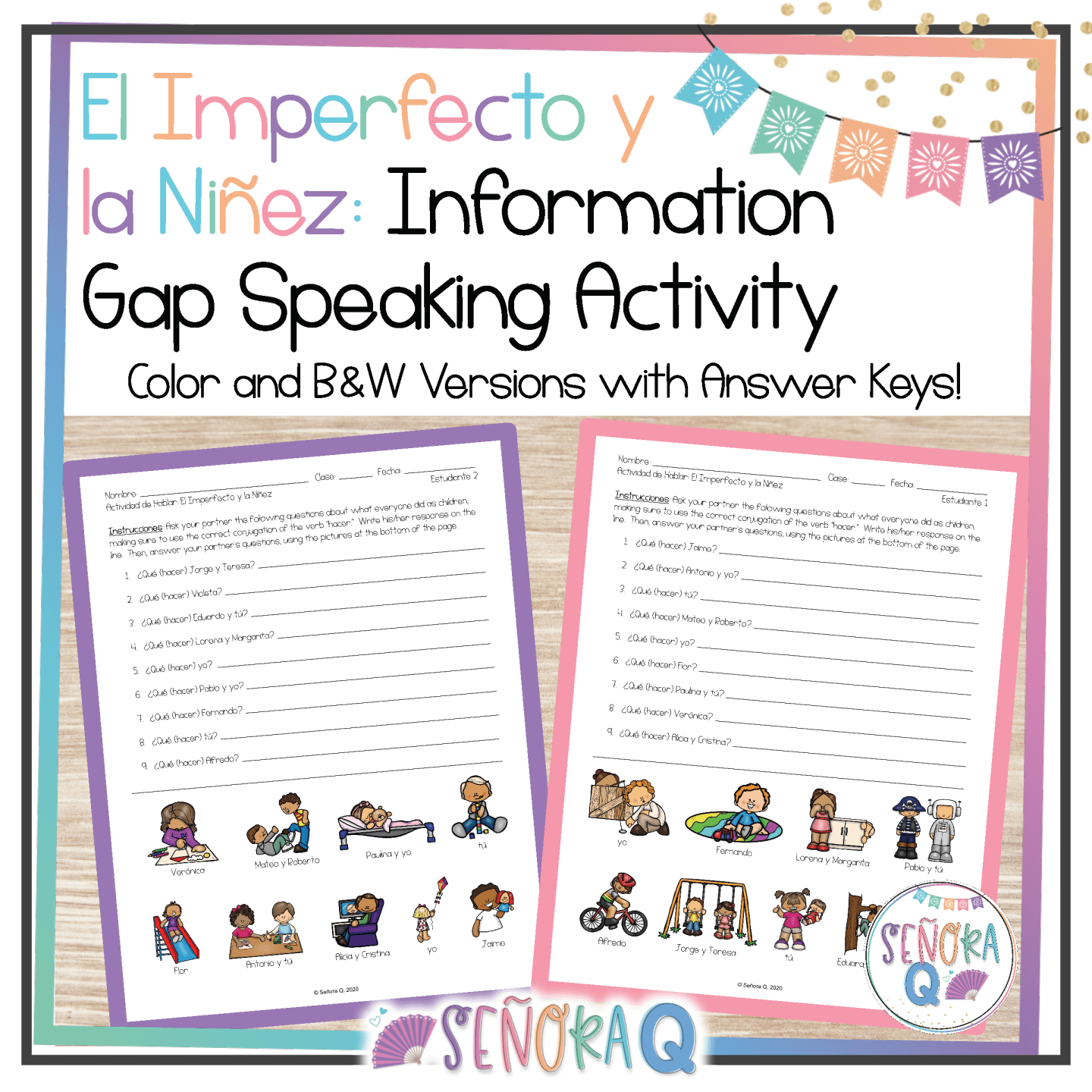 Partner and Group Activities for Spanish Class – Señora Q