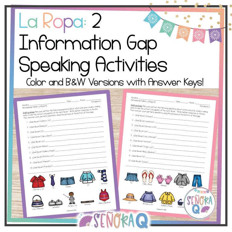 10+ Vocabulary Practice Activities for Spanish Class That AREN’T ...