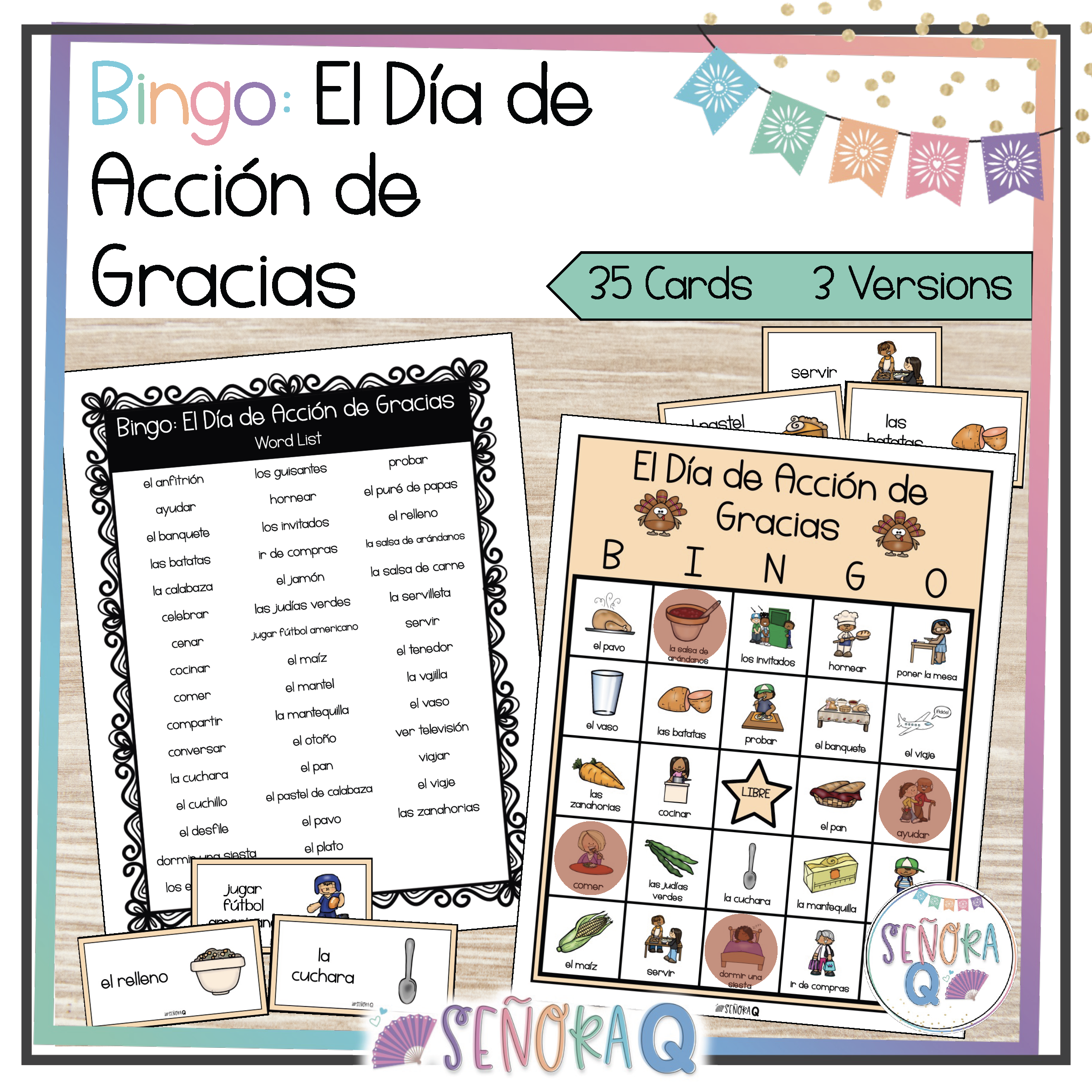 10+ Low/No-Prep Thanksgiving Activity Ideas for Spanish Class – Señora Q