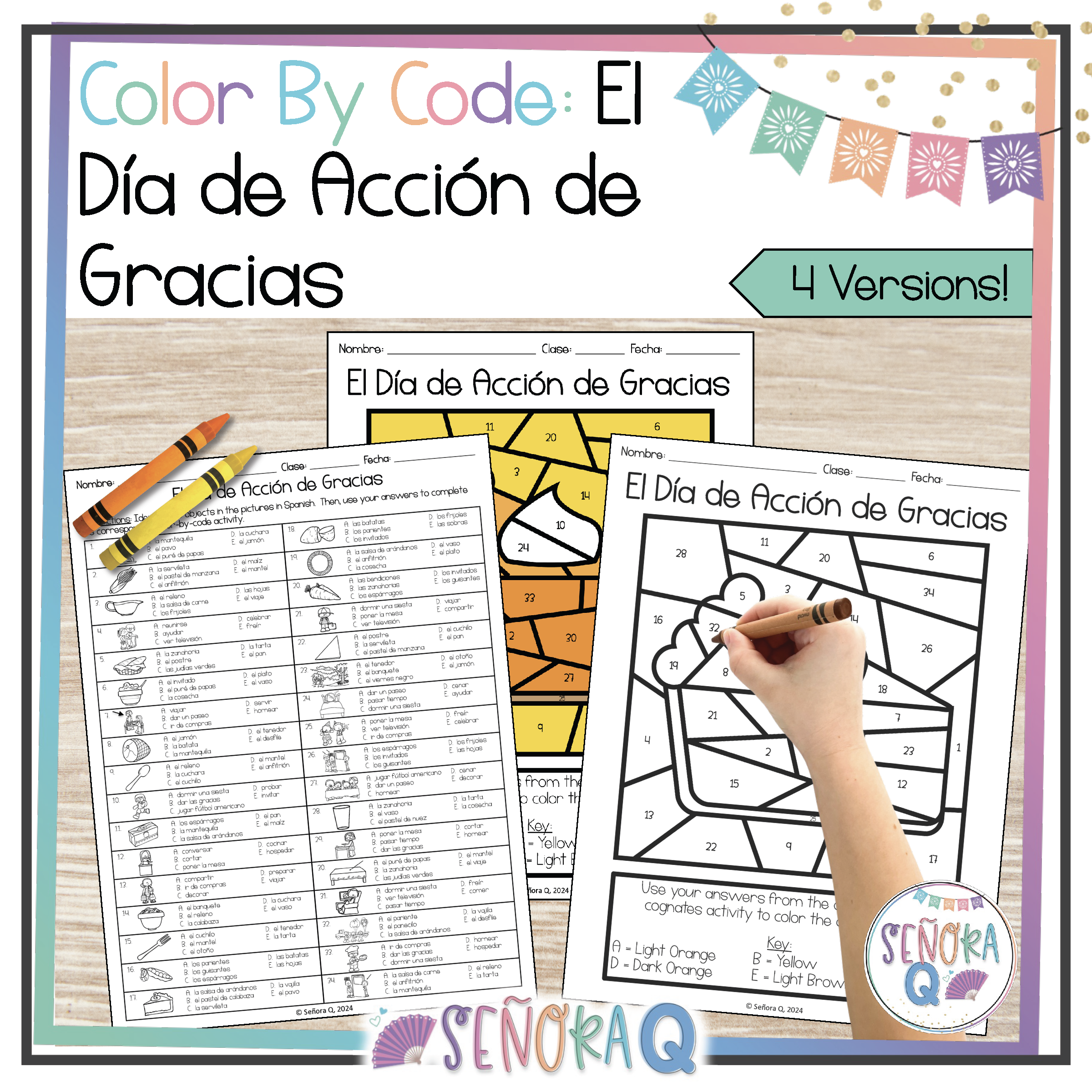 10+ Low/No-Prep Thanksgiving Activity Ideas for Spanish Class – Señora Q