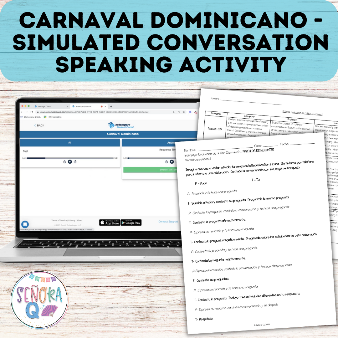 Carnaval Activity Ideas for Spanish Class – Señora Q