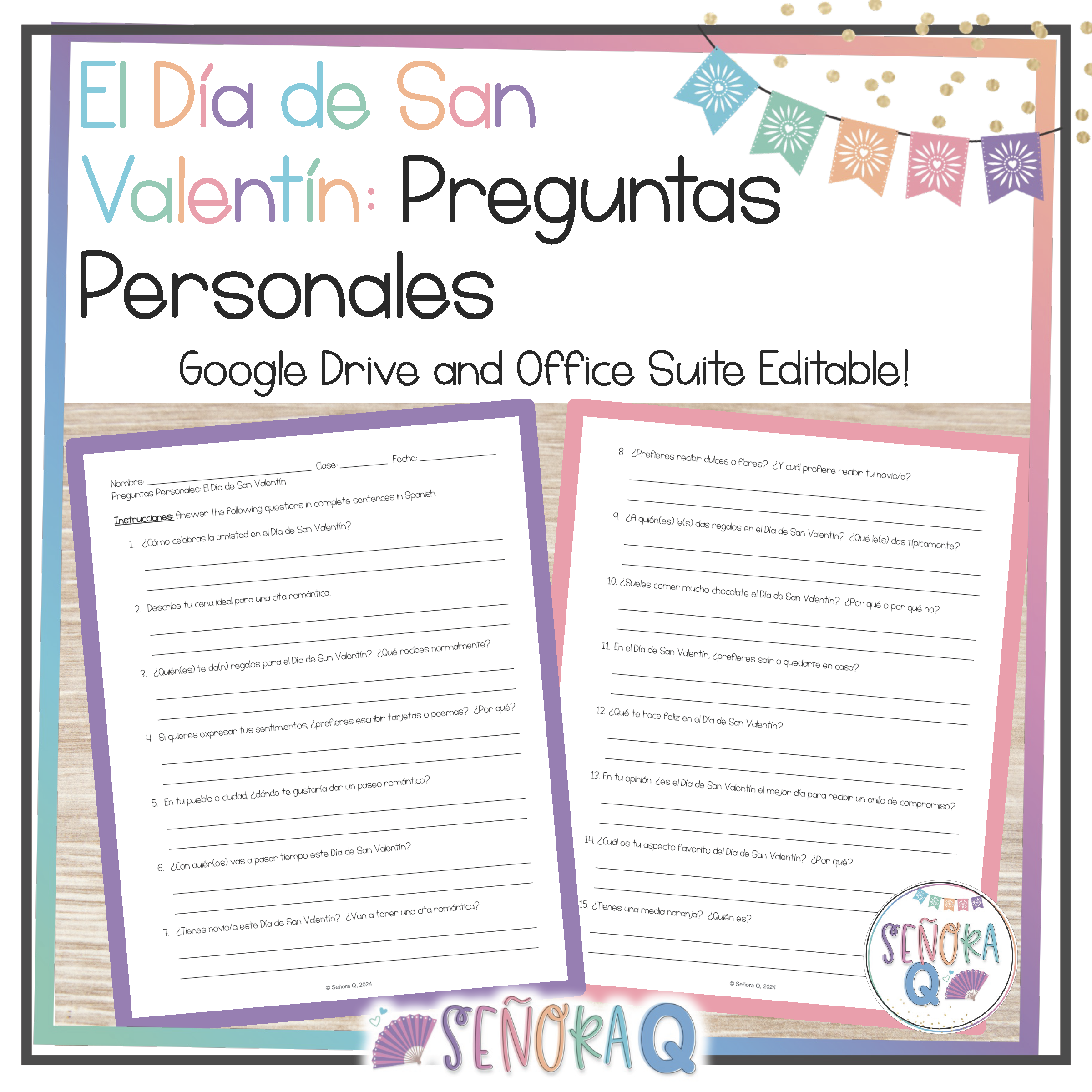 Valentine’s Day Activity Ideas for Spanish Class – Señora Q