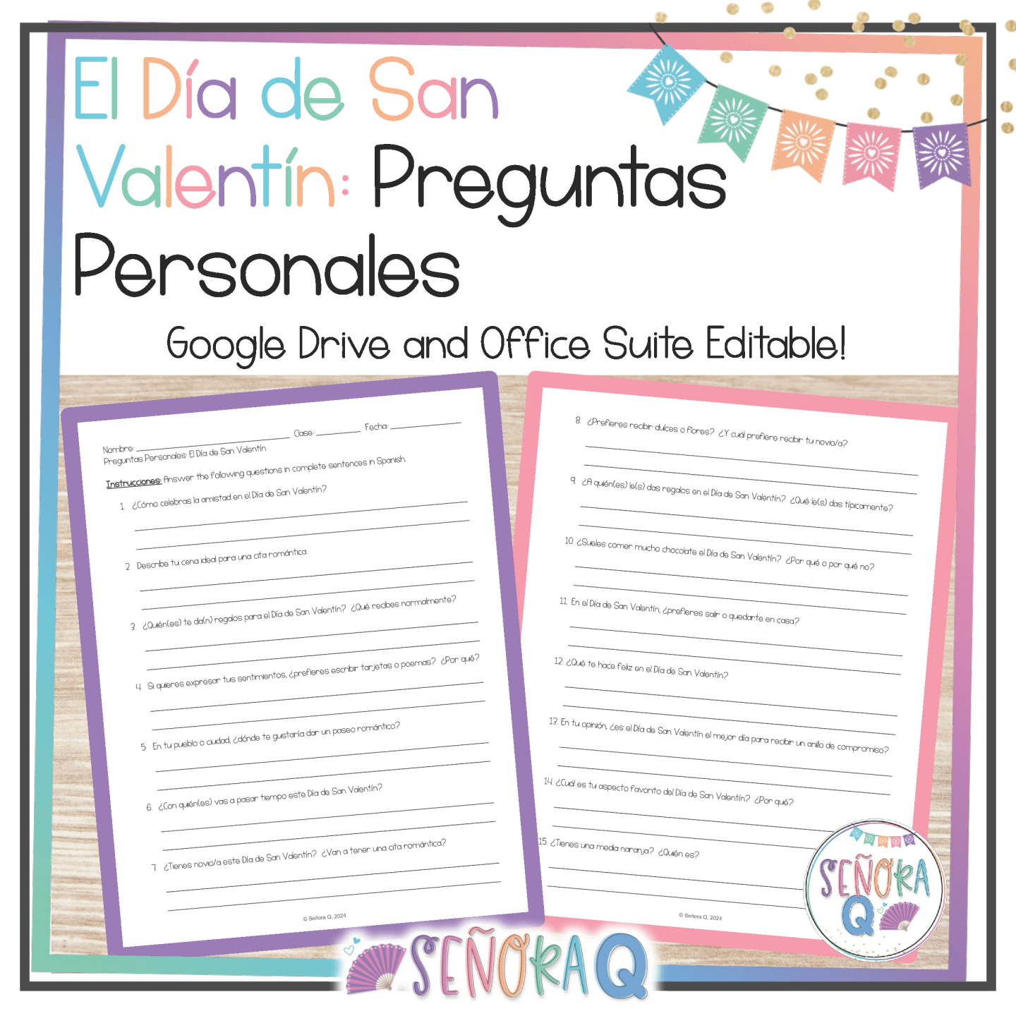 Valentine’s Day Activity Ideas for Spanish Class – Señora Q