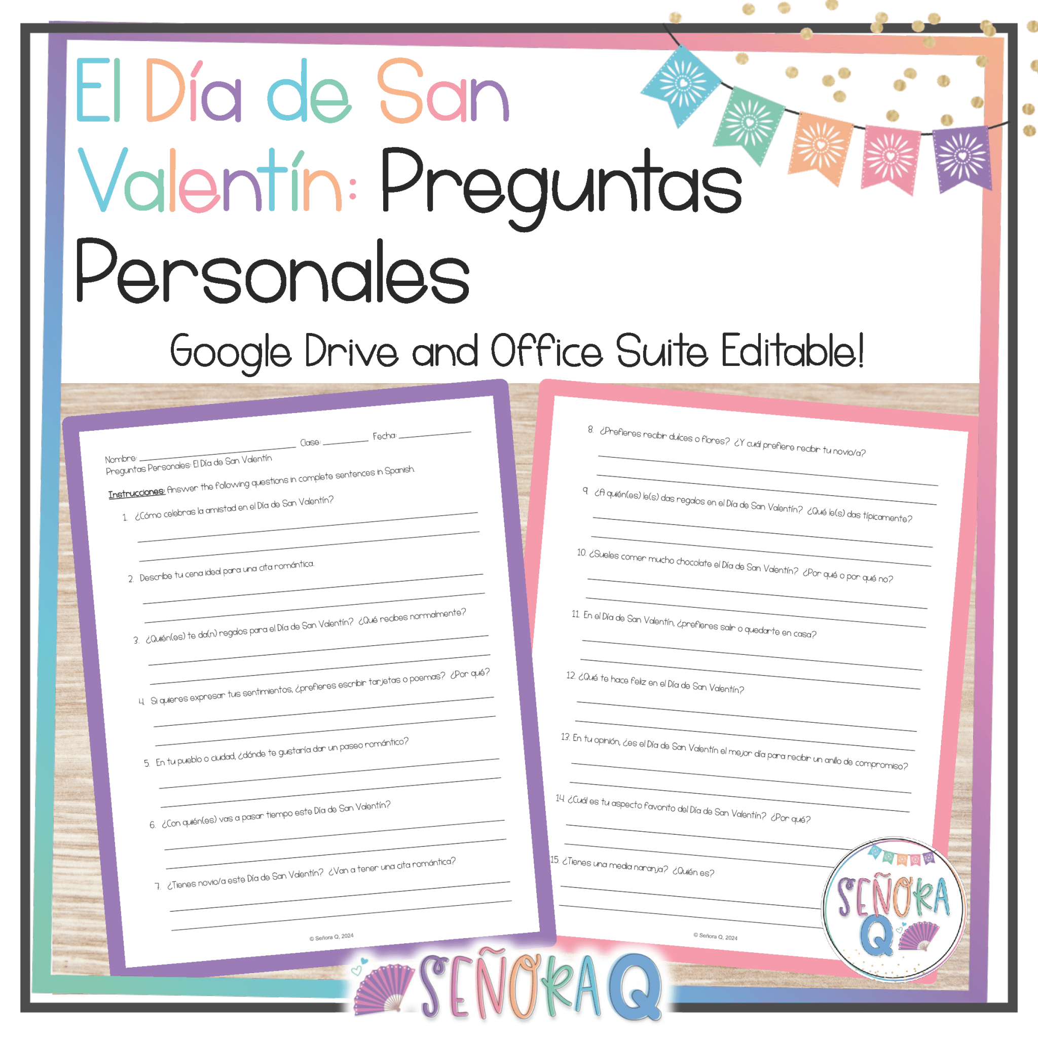 Valentine’s Day Activity Ideas for Spanish Class – Señora Q