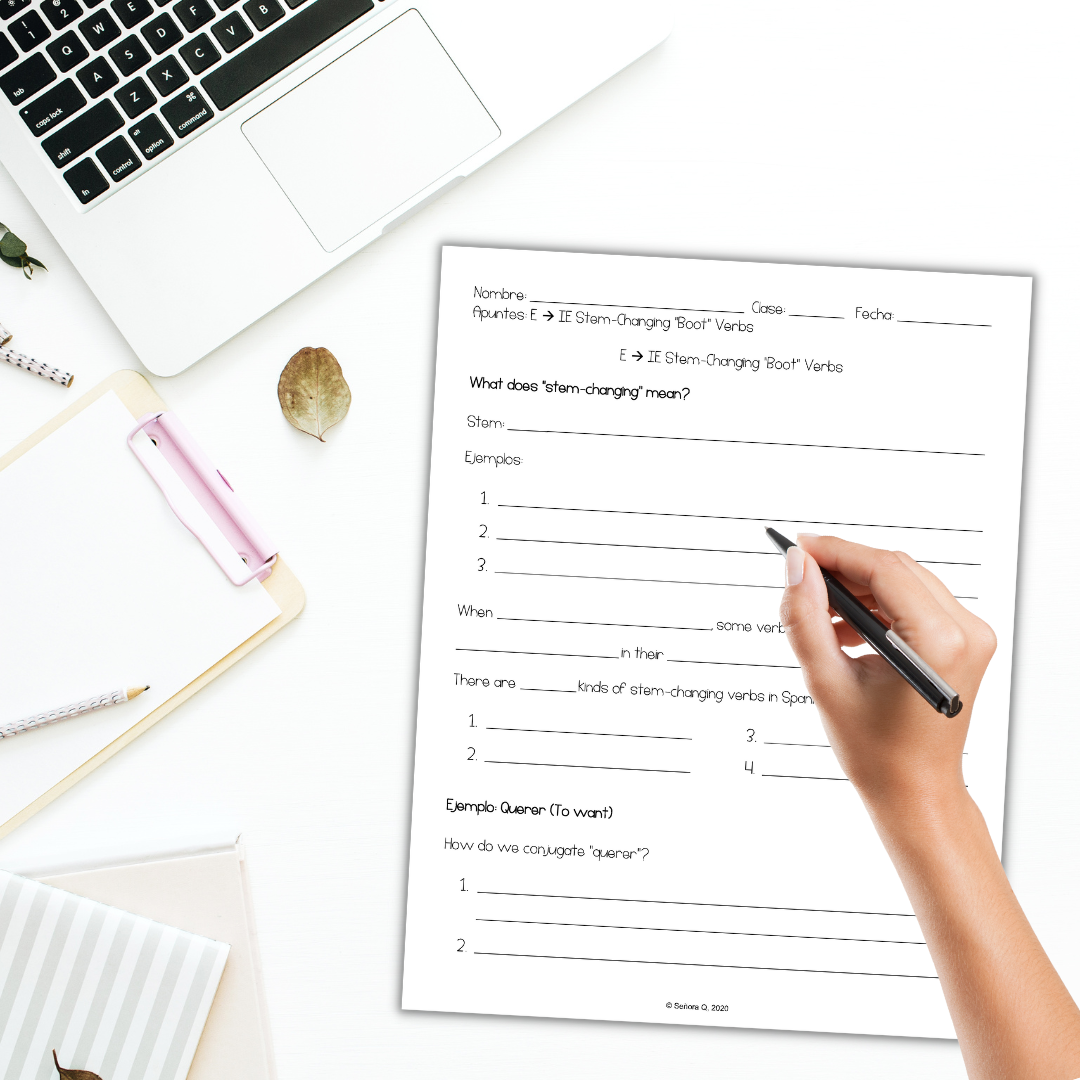 Note-Taking Strategies for Spanish Class – Señora Q