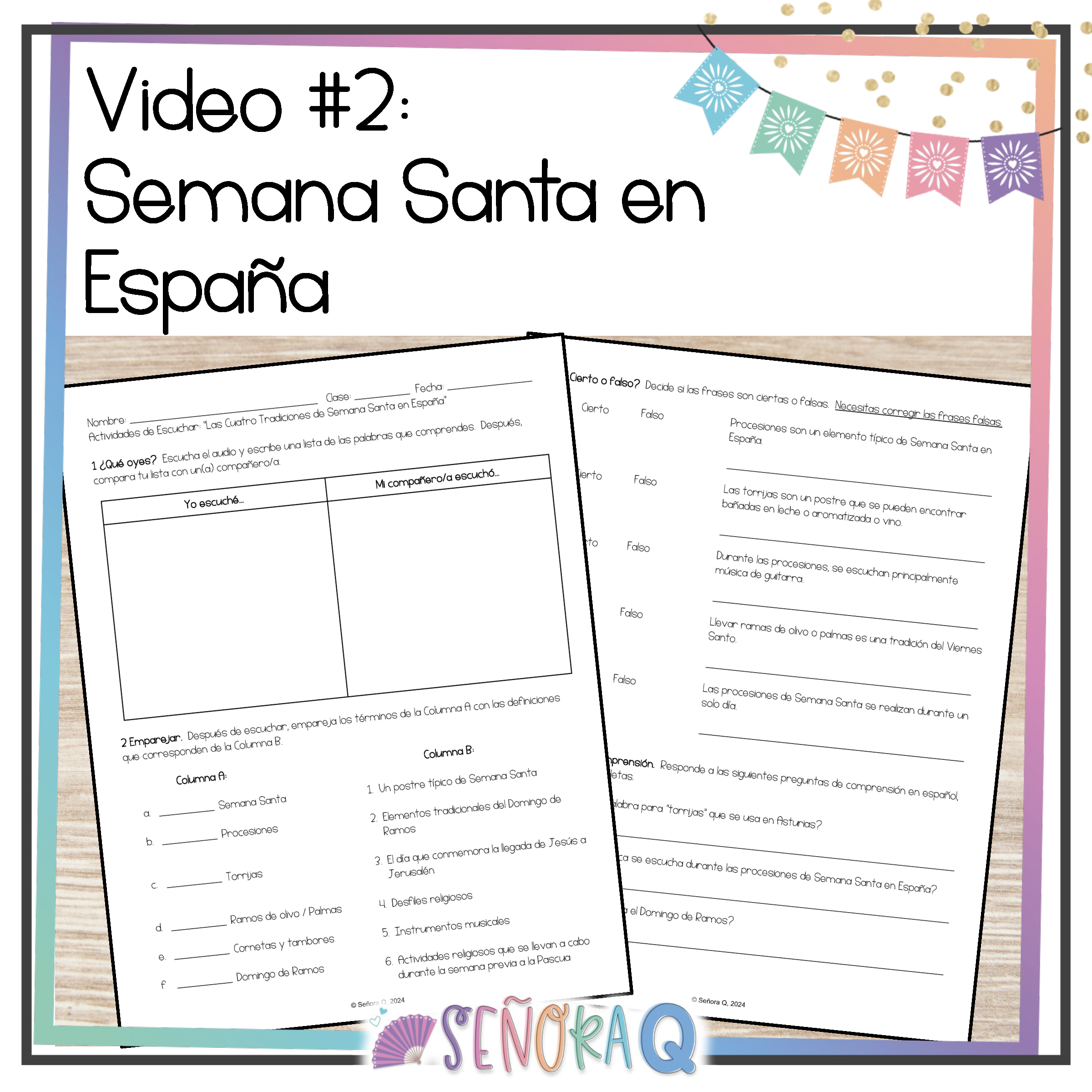 Semana Santa Activity Ideas for Spanish Class – Señora Q