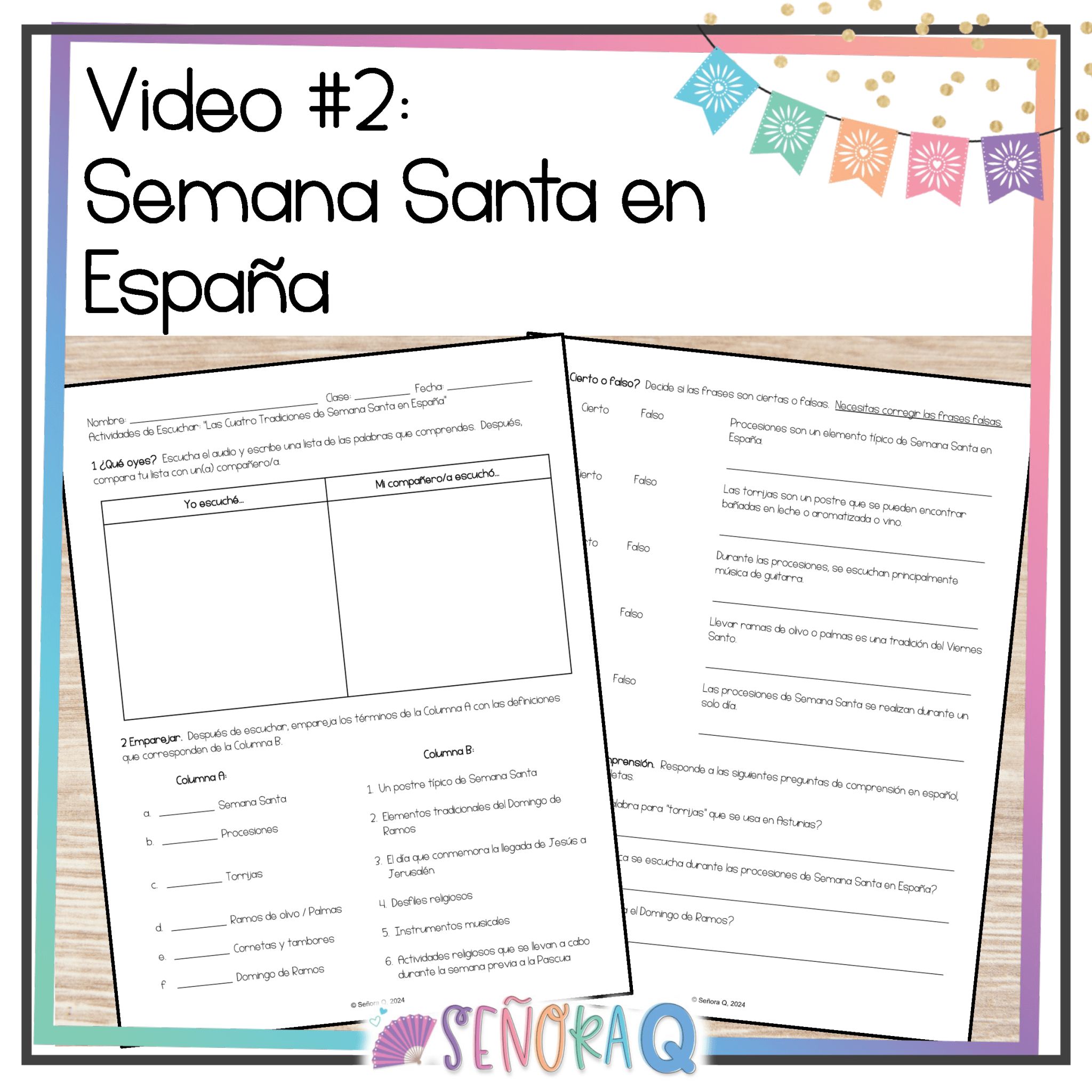 Semana Santa Activity Ideas for Spanish Class – Señora Q