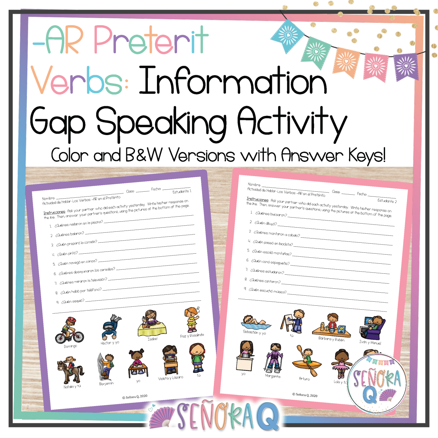 Partner and Group Activities for Spanish Class – Señora Q