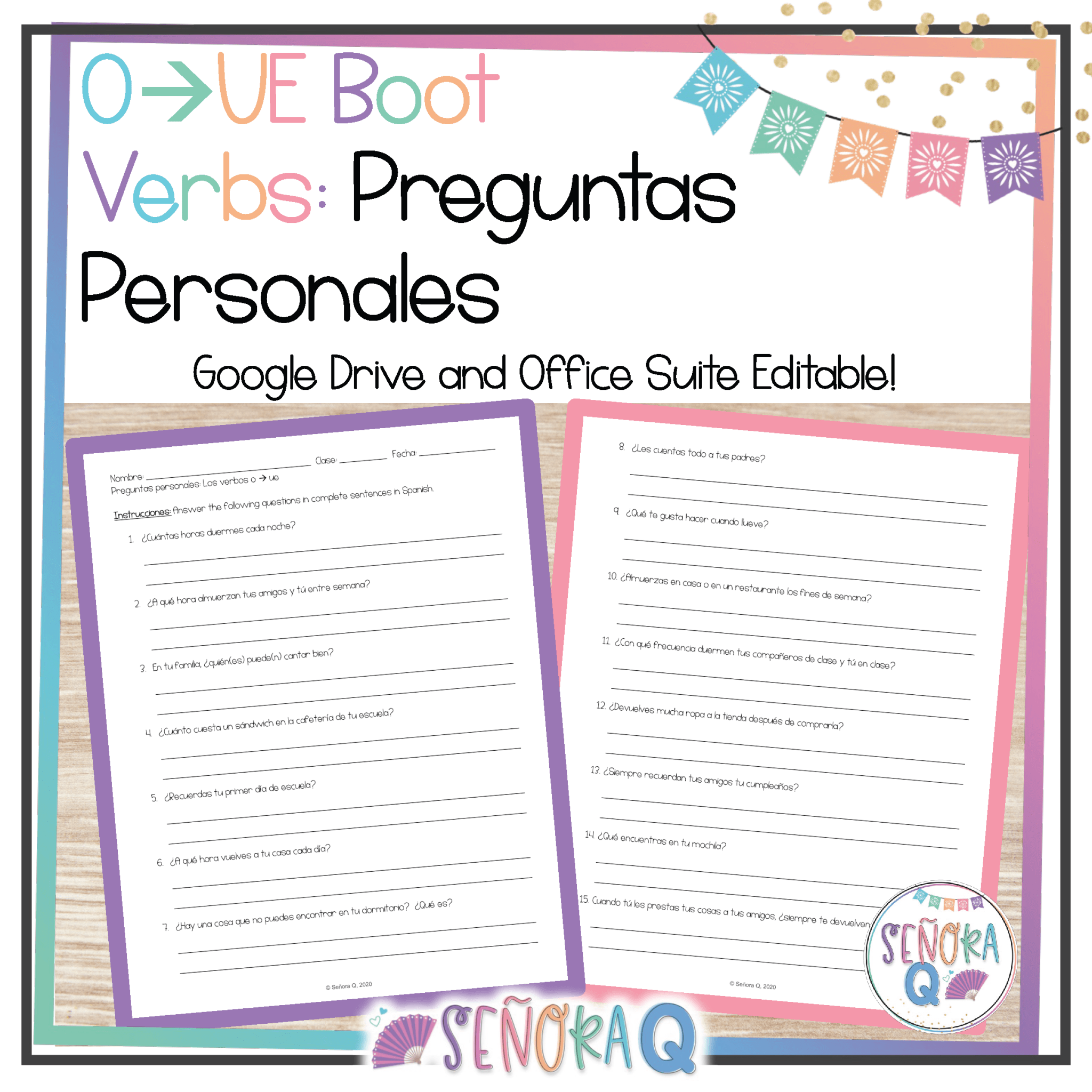 Partner and Group Activities for Spanish Class – Señora Q