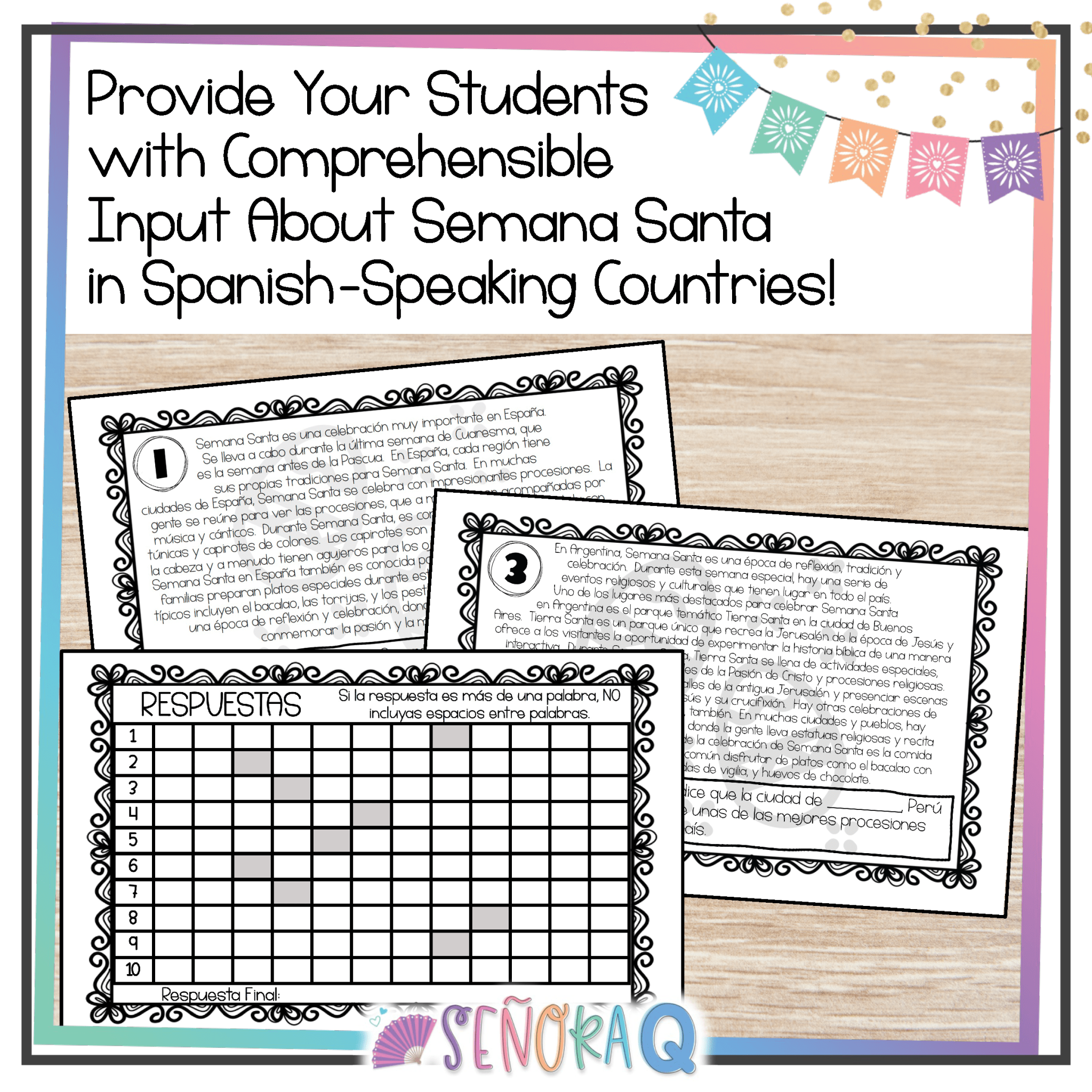 Semana Santa Activity Ideas for Spanish Class – Señora Q