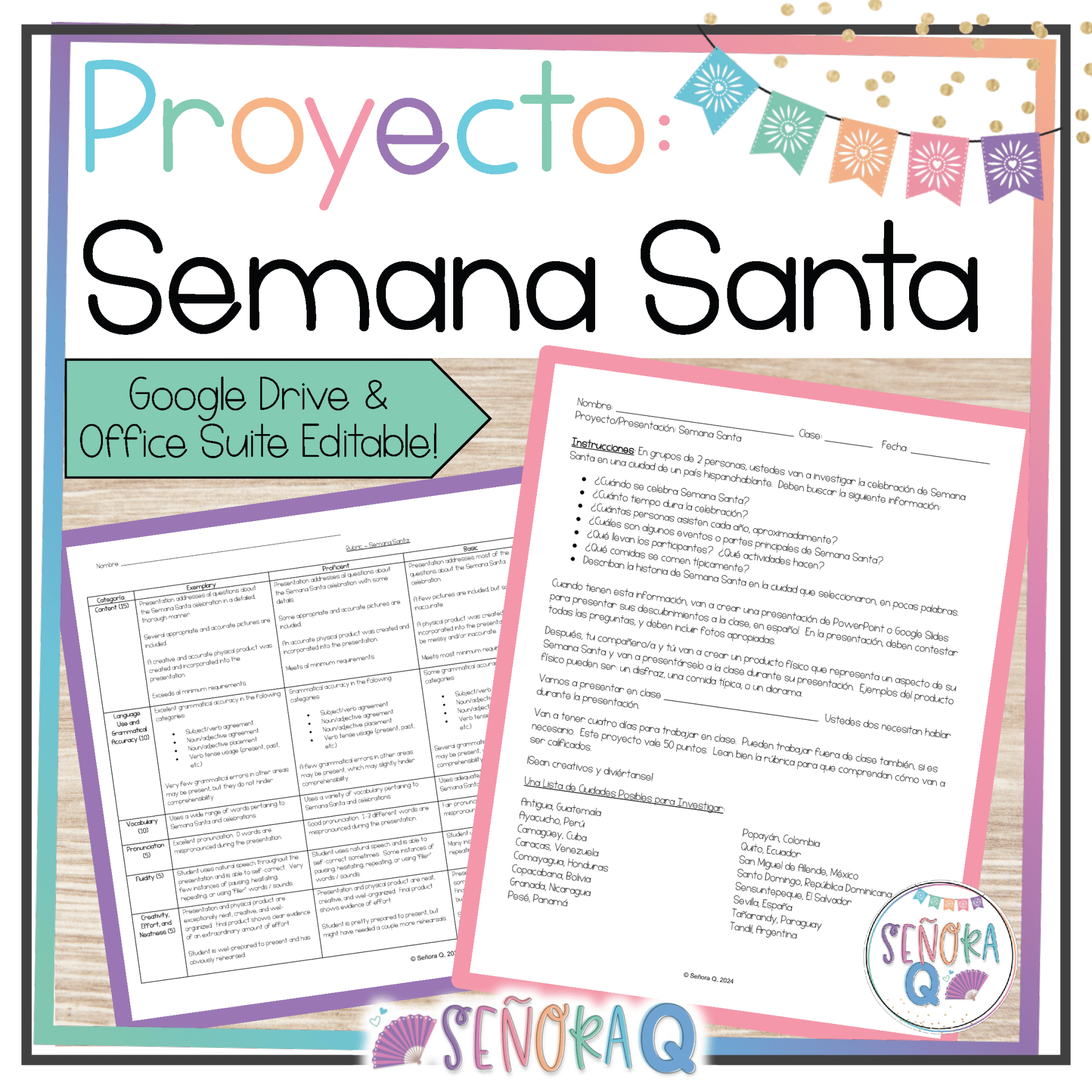 Semana Santa Activity Ideas for Spanish Class – Señora Q