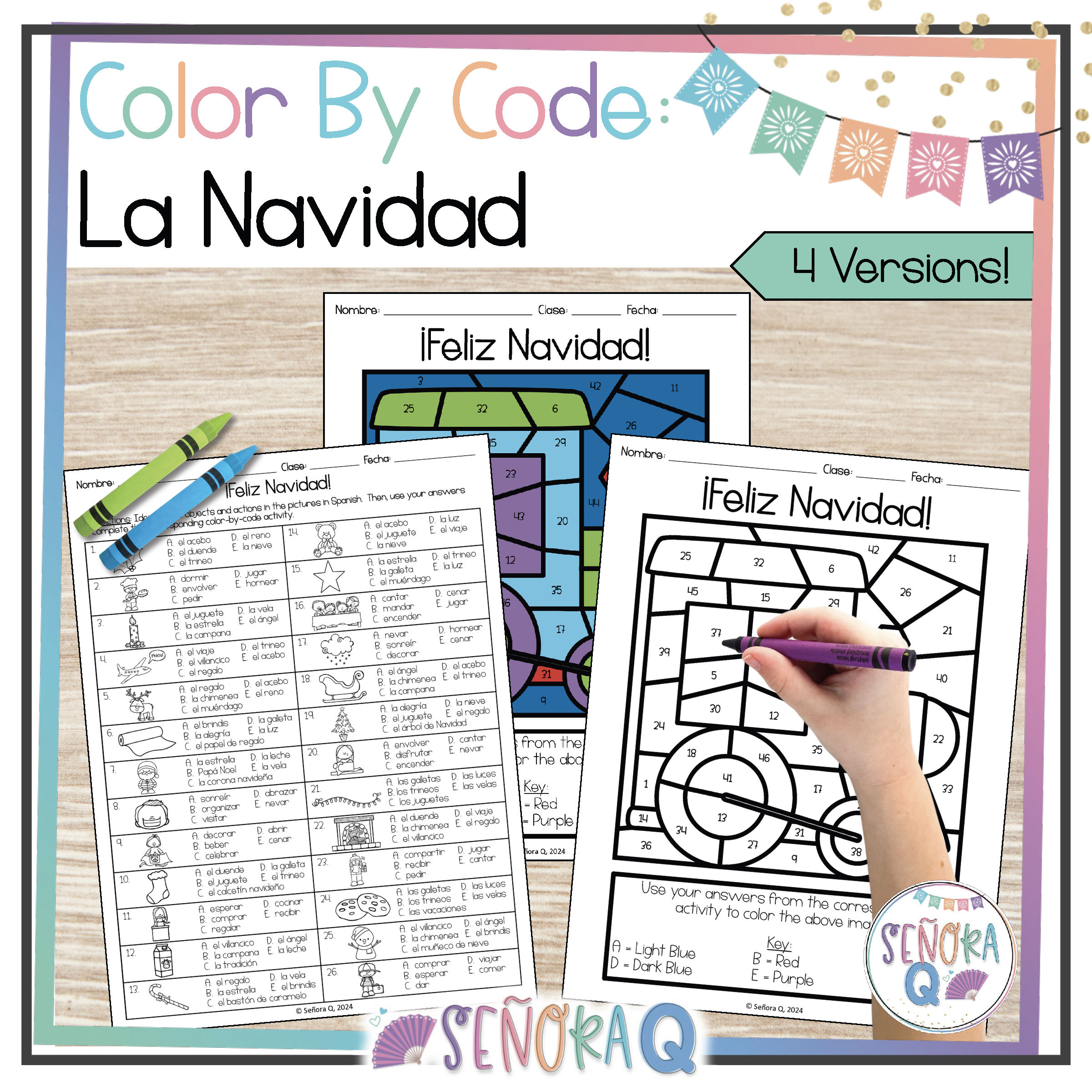 Christmas Vocabulary Activity Ideas for Spanish Class – Señora Q
