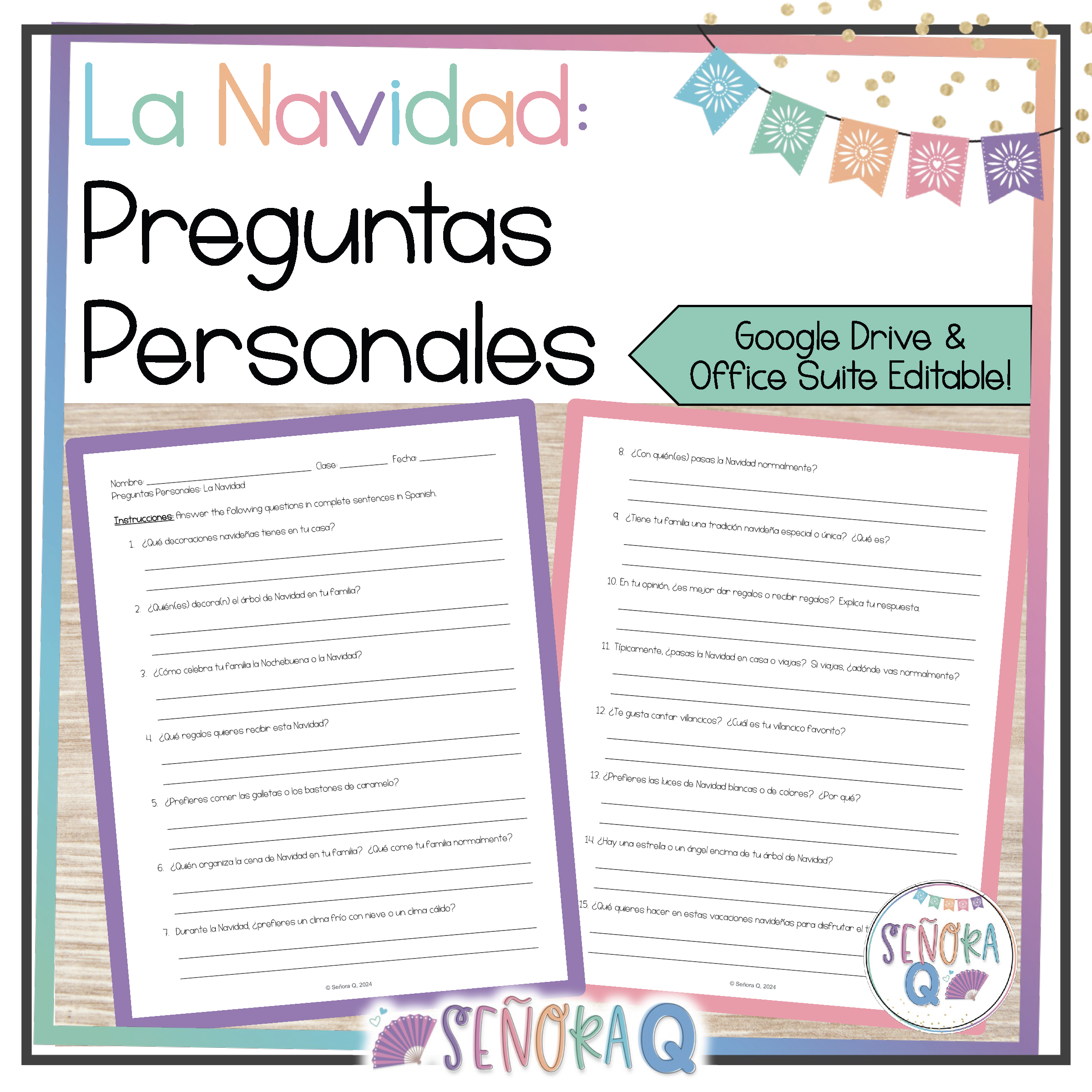 Christmas Vocabulary Activity Ideas for Spanish Class – Señora Q