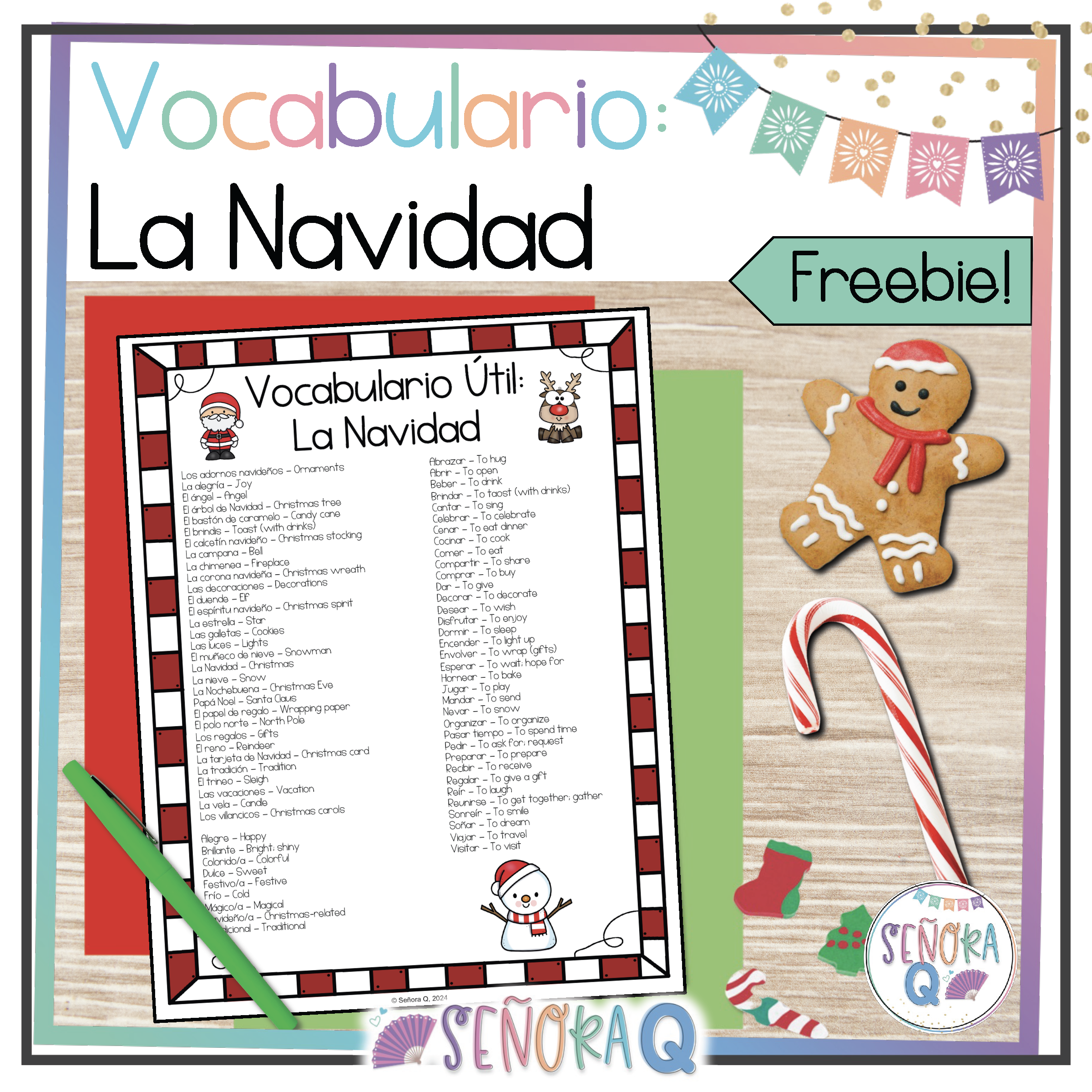 Christmas Vocabulary Activity Ideas for Spanish Class – Señora Q