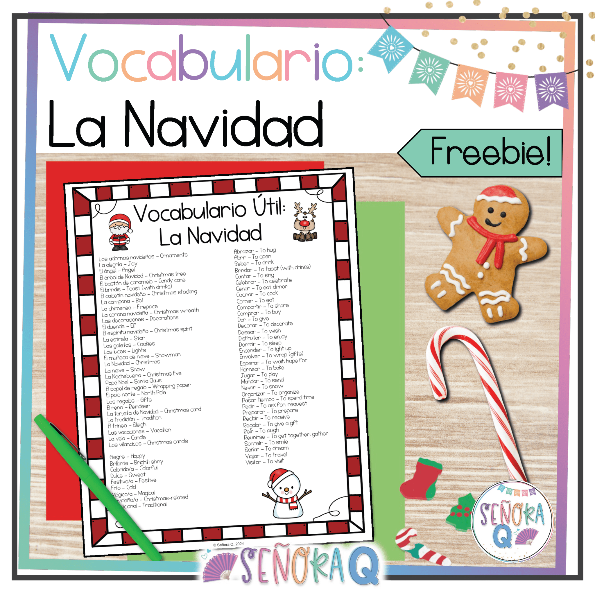 Christmas Vocabulary Activity Ideas for Spanish Class – Señora Q
